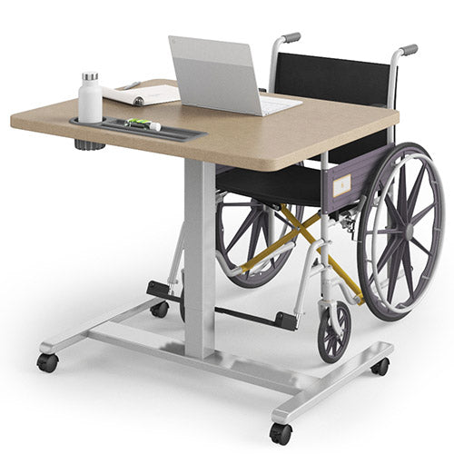 Haskell Education Fuzion ADA Adjustable Height Student Desk with Gromm ...