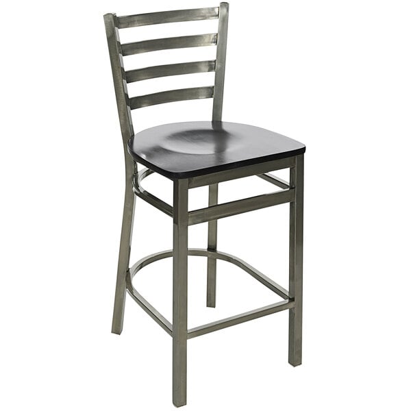 BFM Seating - Lima Ladder Back Counter Height Stool - Relic Seat - Ste ...