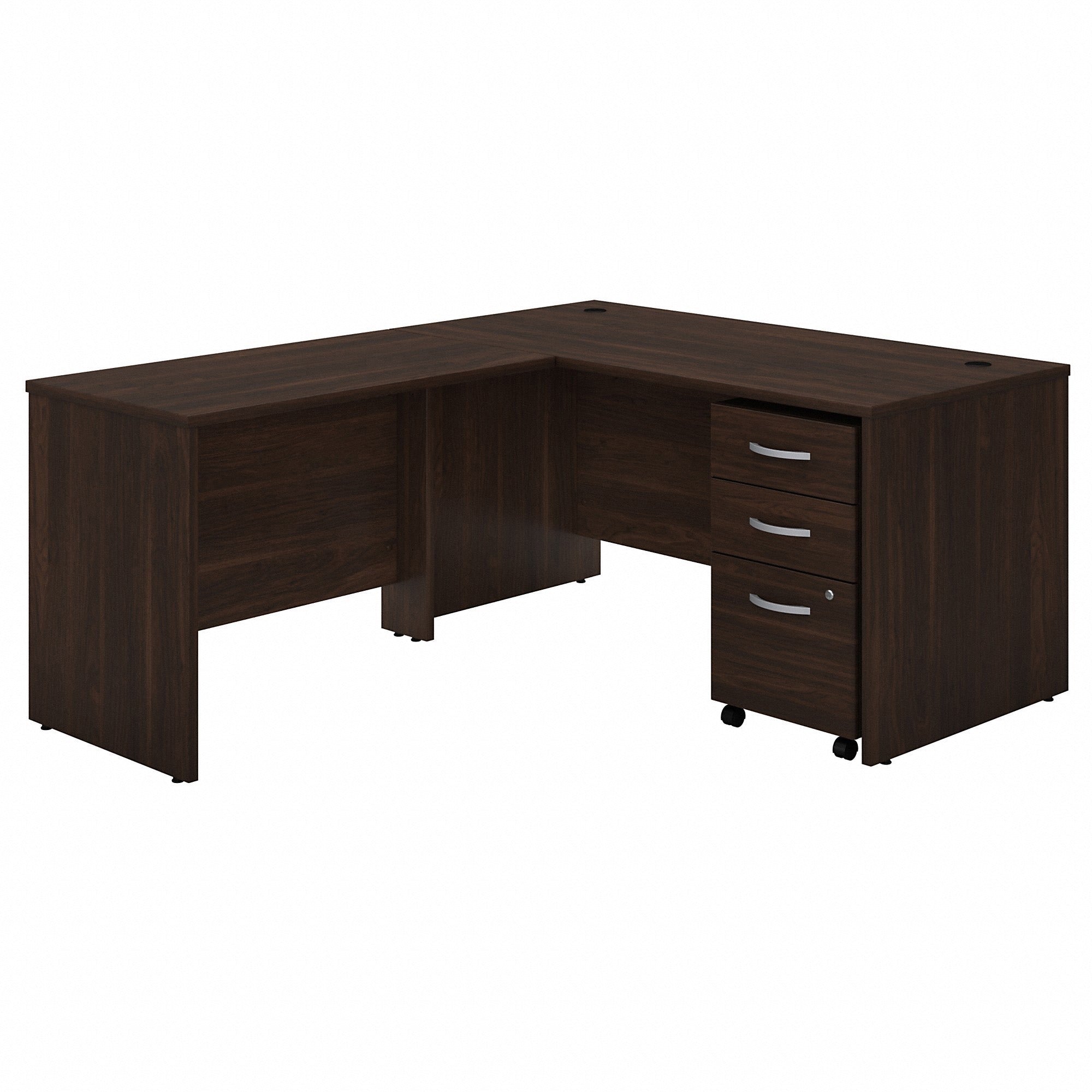 Bush Furniture Studio C L-Shaped Desk with Mobile File Cabinet (STC008 ...