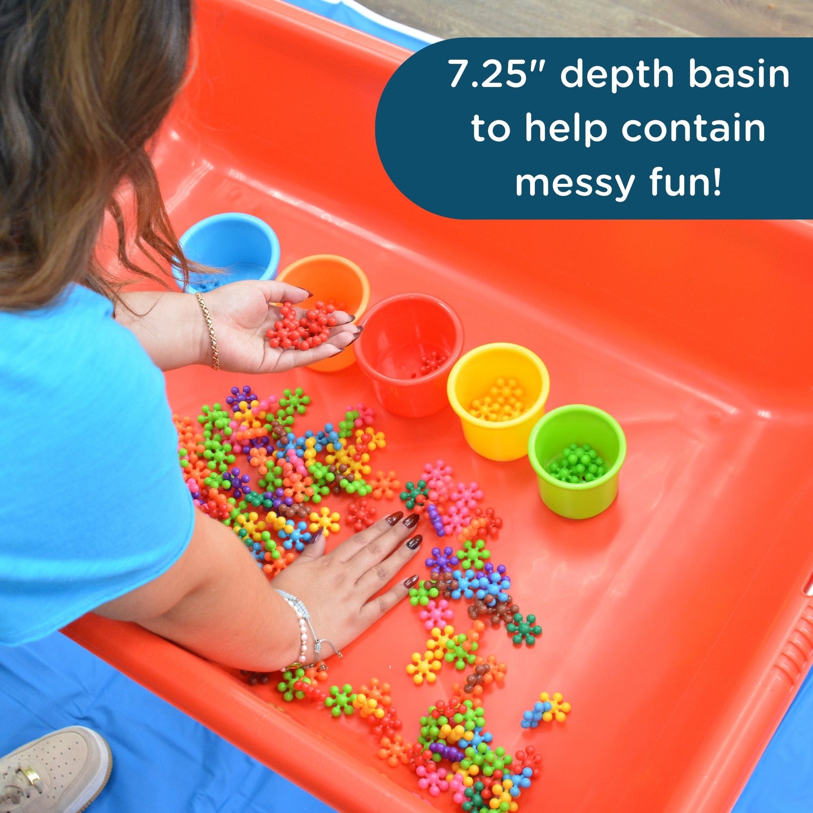 Children's Factory Medium Sensory Table - 18" Table and Lid (1135-18 ...