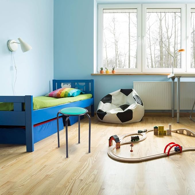 Fuerza Padded Classroom Stools for Schools - 18" Fixed Height ...