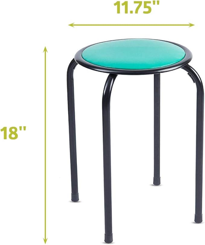 Fuerza Padded Classroom Stools for Schools - 18" Fixed Height ...