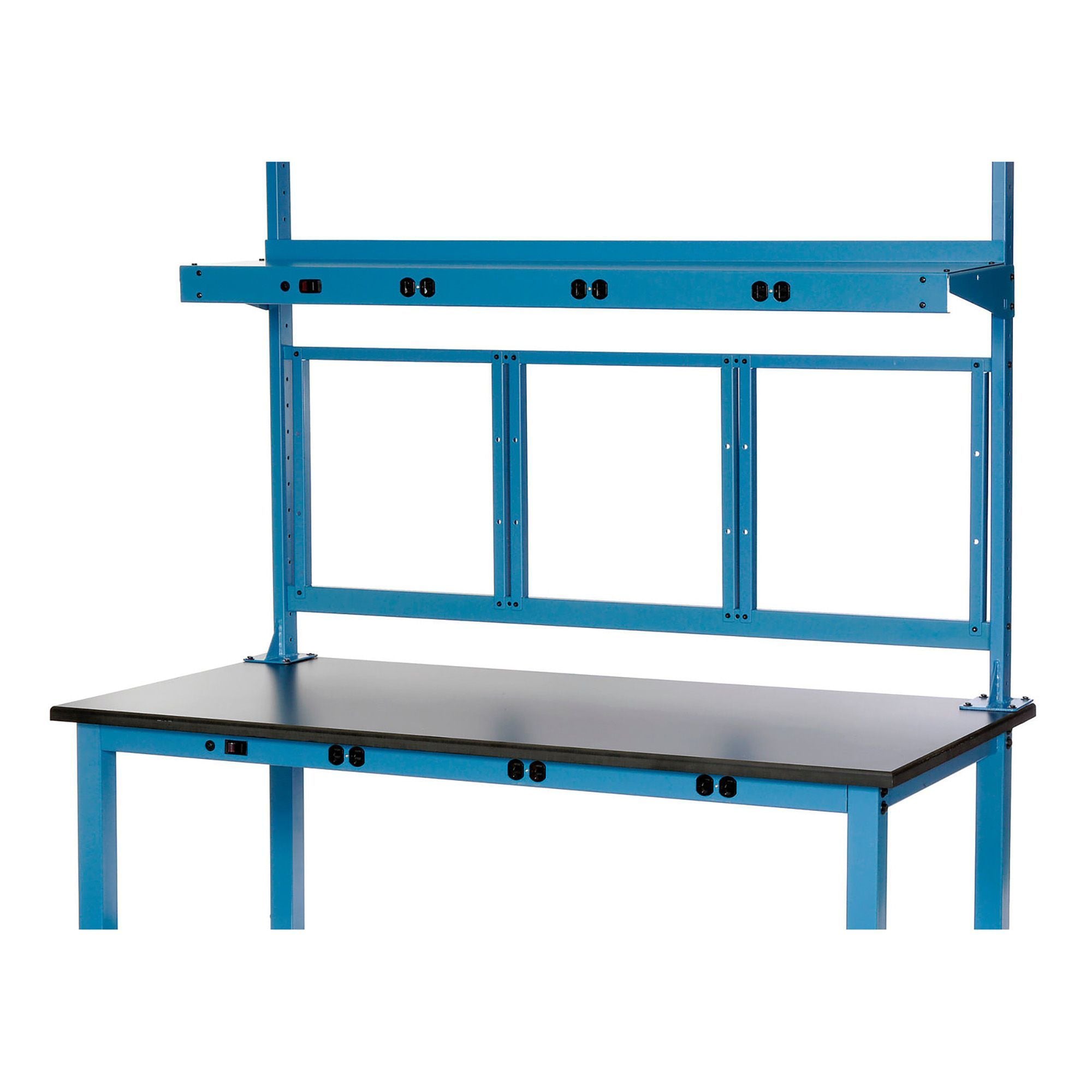 Global Industrial Panel Mounting Kit for 72"W Bench - Blue (GLB-249293 ...