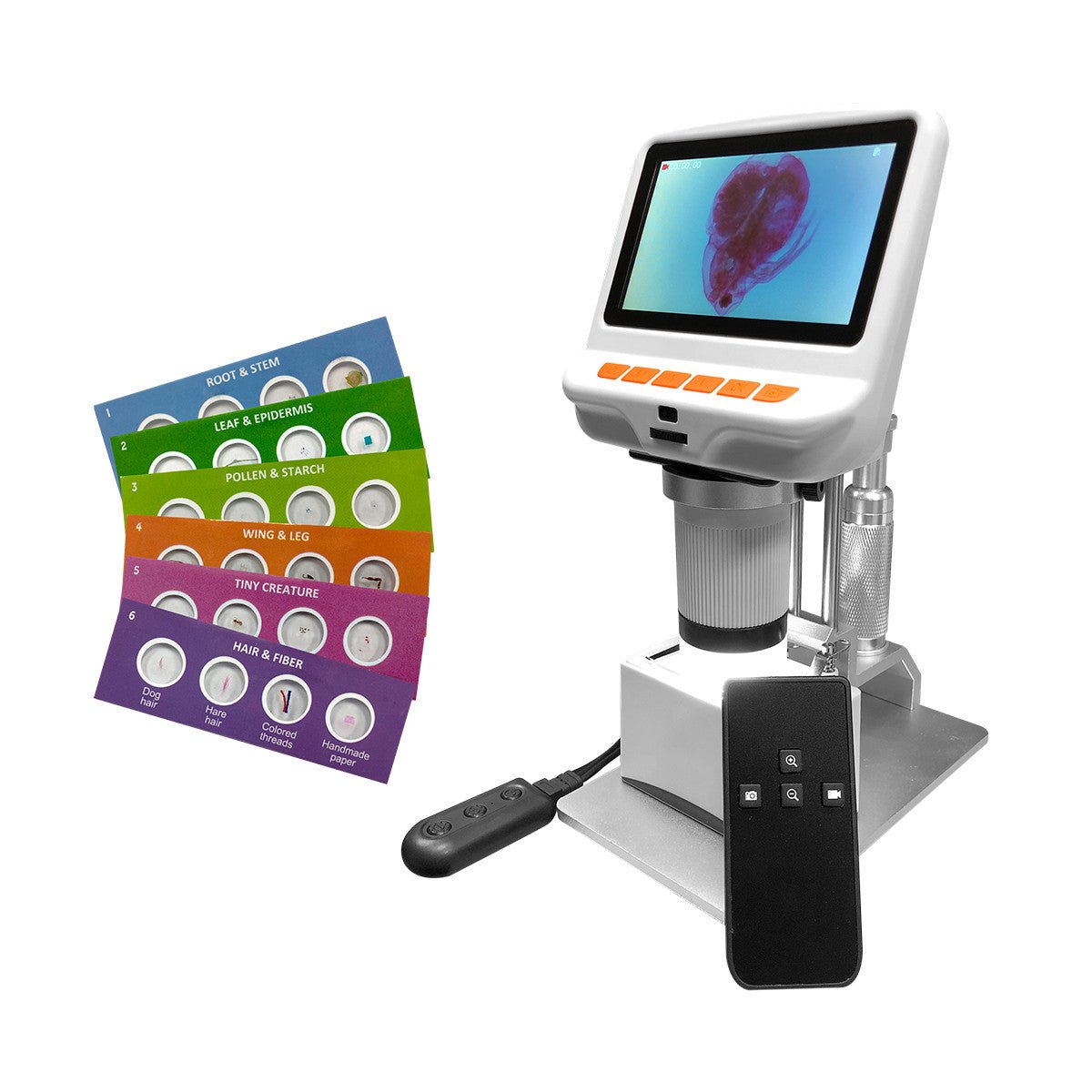 Hamiltonbuhl ScoutPro Microscope with 4” Built-In Monitor and Specimen ...