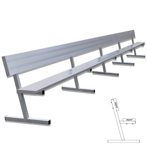 Jaypro Sports Outdoor Player Benches - Portable - Aluminum Team Bench ...