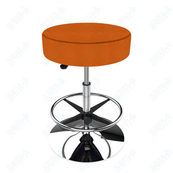 Marco Apex series 22"-30" H Height Adjustable Cushioned Swivel Stool ...