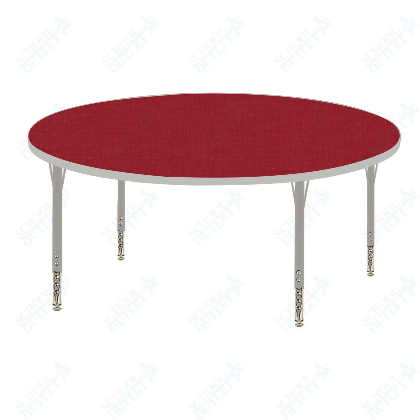 USA Capitol 48" Round Activity Table Adjustable Height 23"-31" (48RSE ...