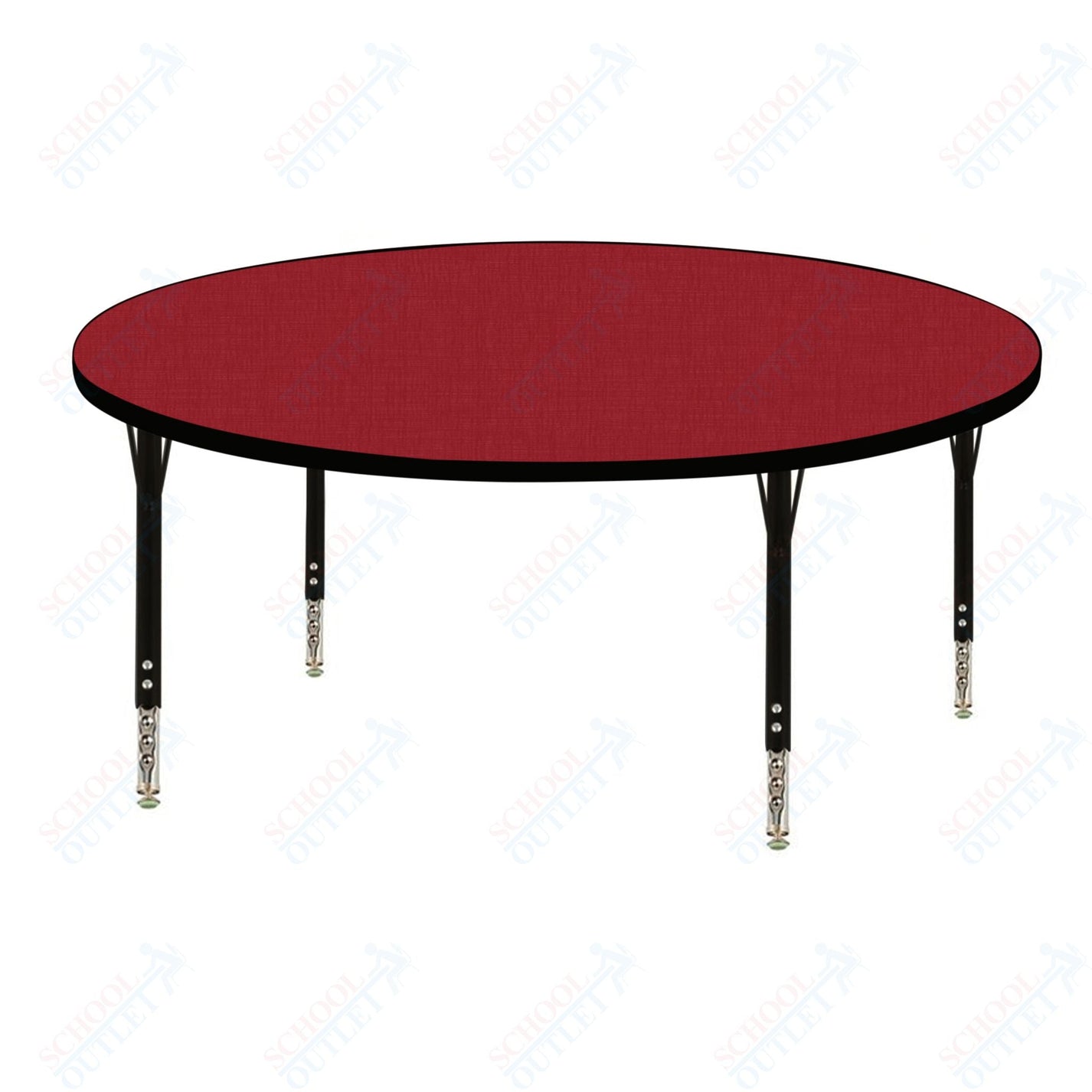 USA Capitol 48" Round Activity Table Adjustable Height 23"-31" (48RSE ...