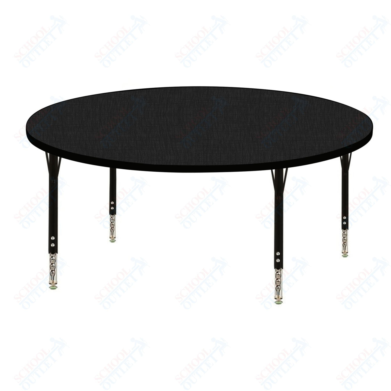 USA Capitol 48" Round Activity Table Adjustable Height 23"-31" (48RSE ...