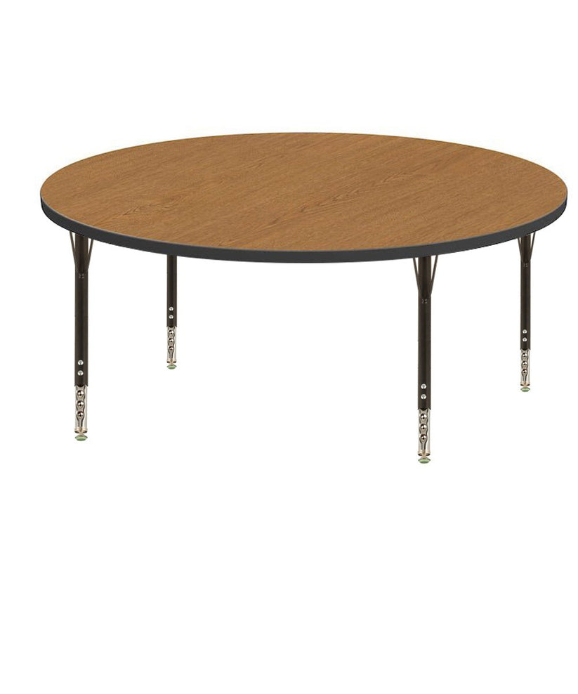 USA Capitol 48" Round Activity Table Adjustable Height 23"-31" (48RSE ...