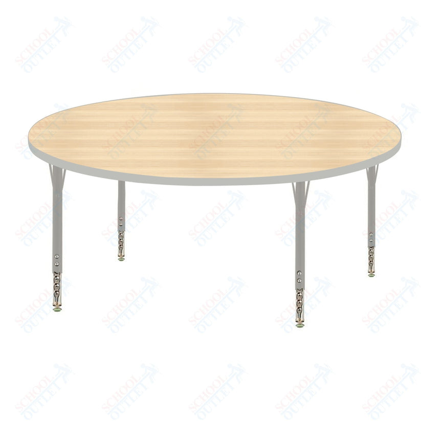 USA Capitol 48" Round Activity Table Adjustable Height 23"-31" (48RSE ...