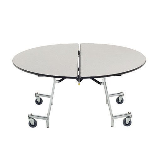 AmTab 60" Round Mobile Cafeteria Table - School Lunchroom Tables ...