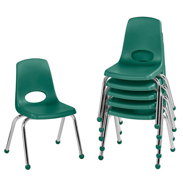 FDP School Chair 14" - Chrome 4-Leg Classroom Chair | 10363 – SchoolOutlet