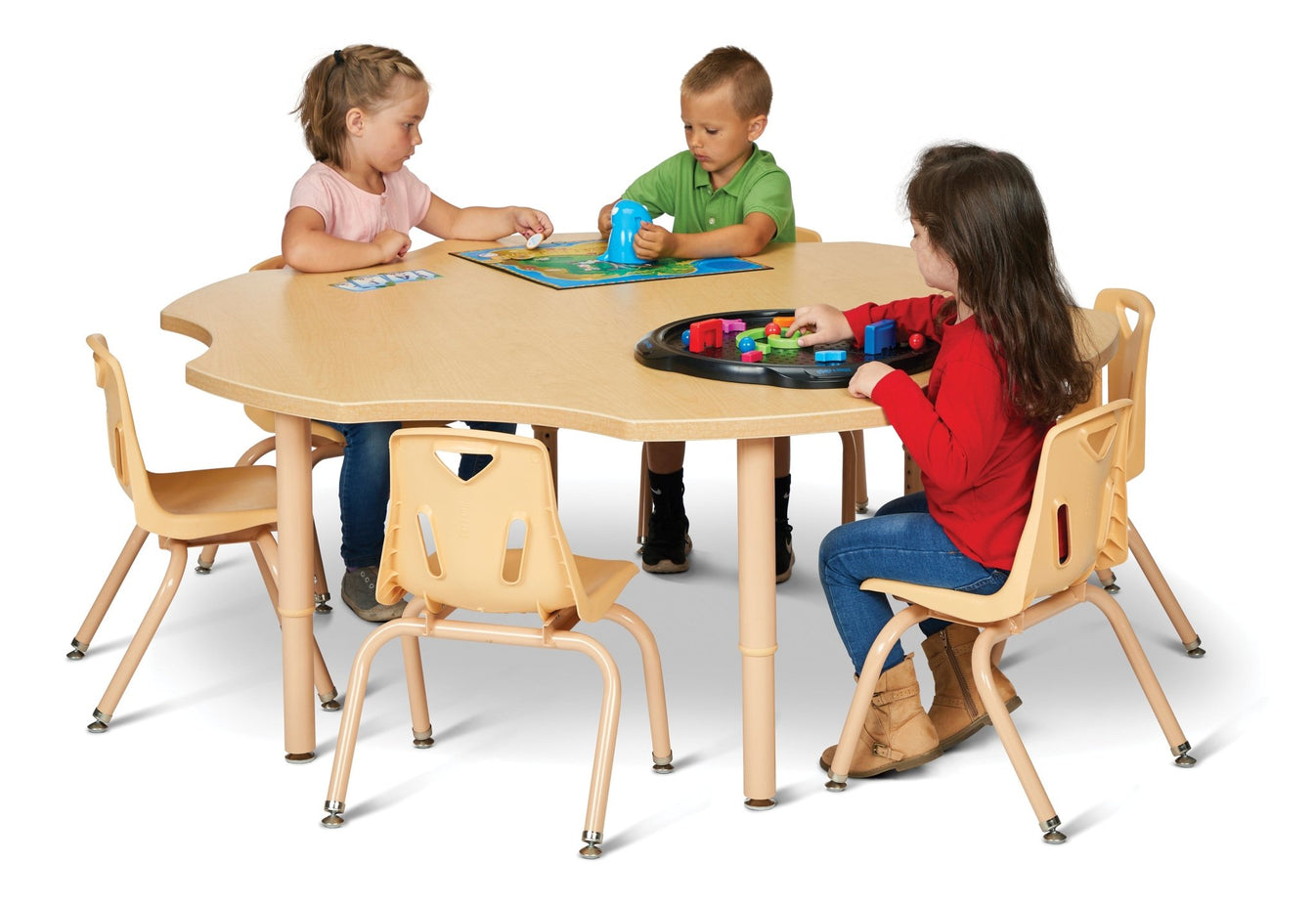 Jonti-Craft Purpose+ Six leaf Table – SchoolOutlet
