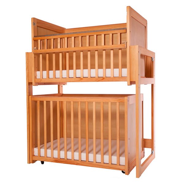 L.A. Baby Double Daycare Crib System with Mattress CW-755S – SchoolOutlet
