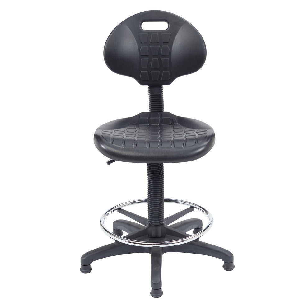 NPS Adjustable Lab Stool with Backrest 22-32" | Medical Drafting Stool ...