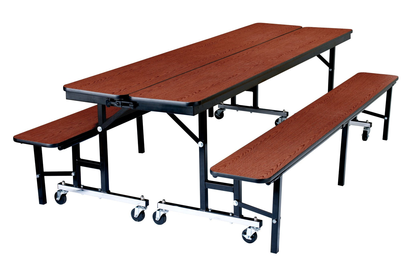 NPS 8' Convertible Bench Table for School Cafeterias - CBG96 – SchoolOutlet