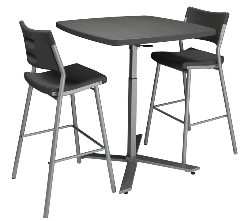 NPS CTT3042 - Cafe Table Adjustable Height 30"-42" Plastic Table - Cha ...