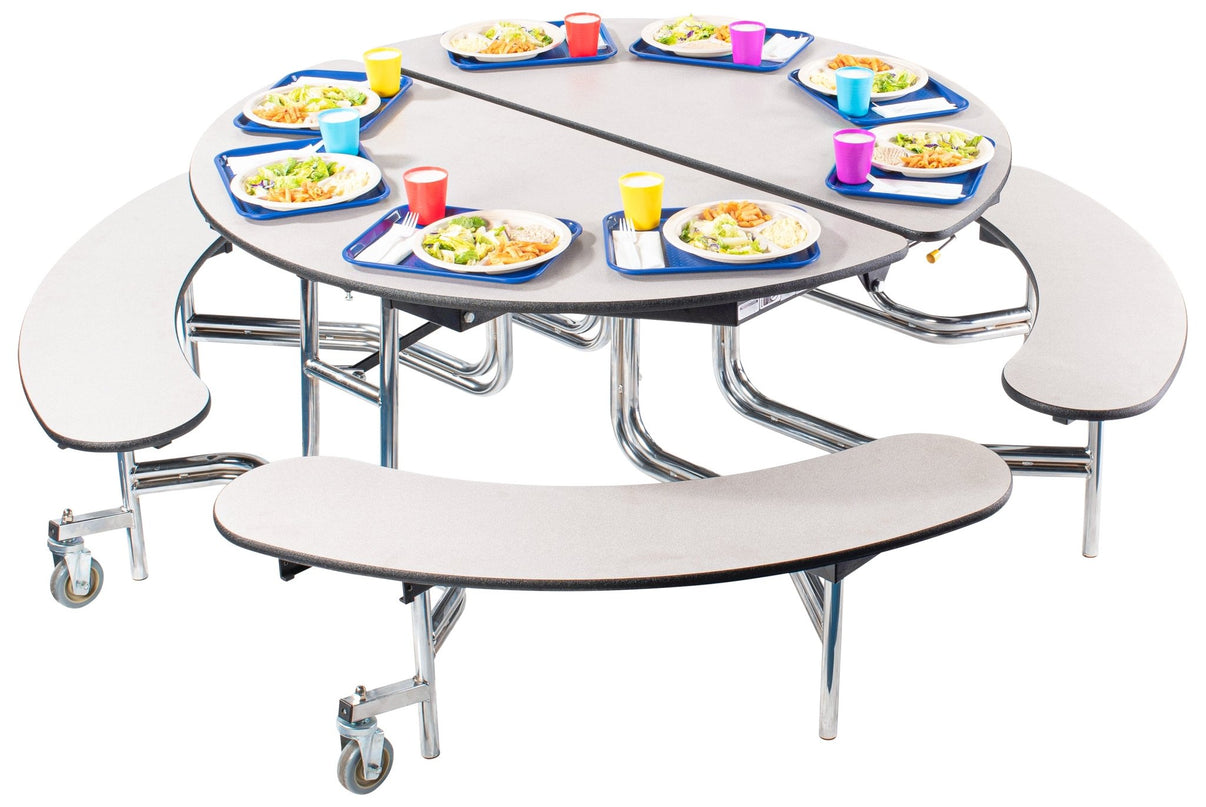 NPS Mobile Cafeteria 60" Round Bench Unit - Seats 8-12 (National Publi ...