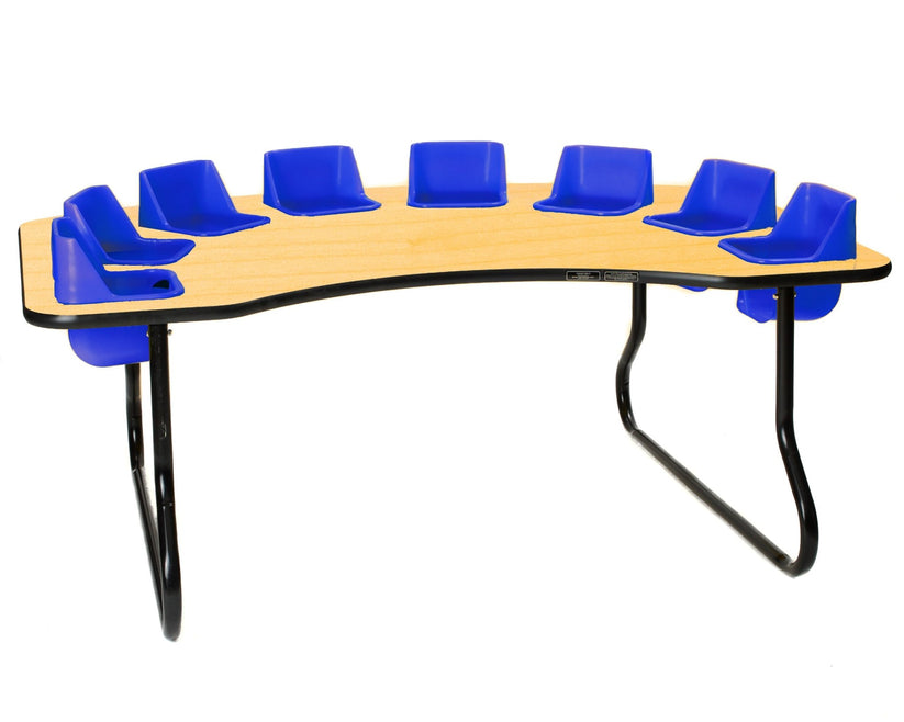 Eight-Seat Kidney Toddler Table – SchoolOutlet