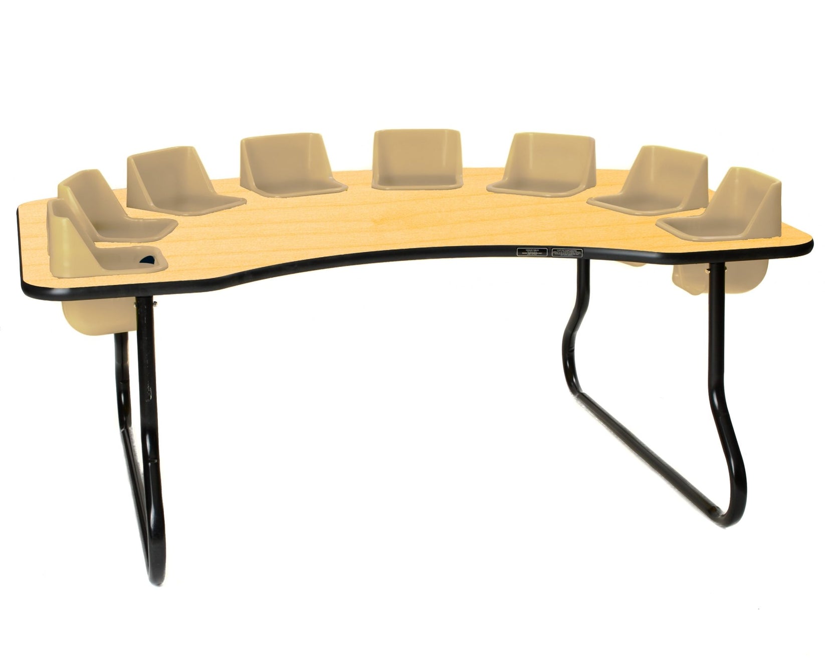 Eight-Seat Kidney Toddler Table – SchoolOutlet