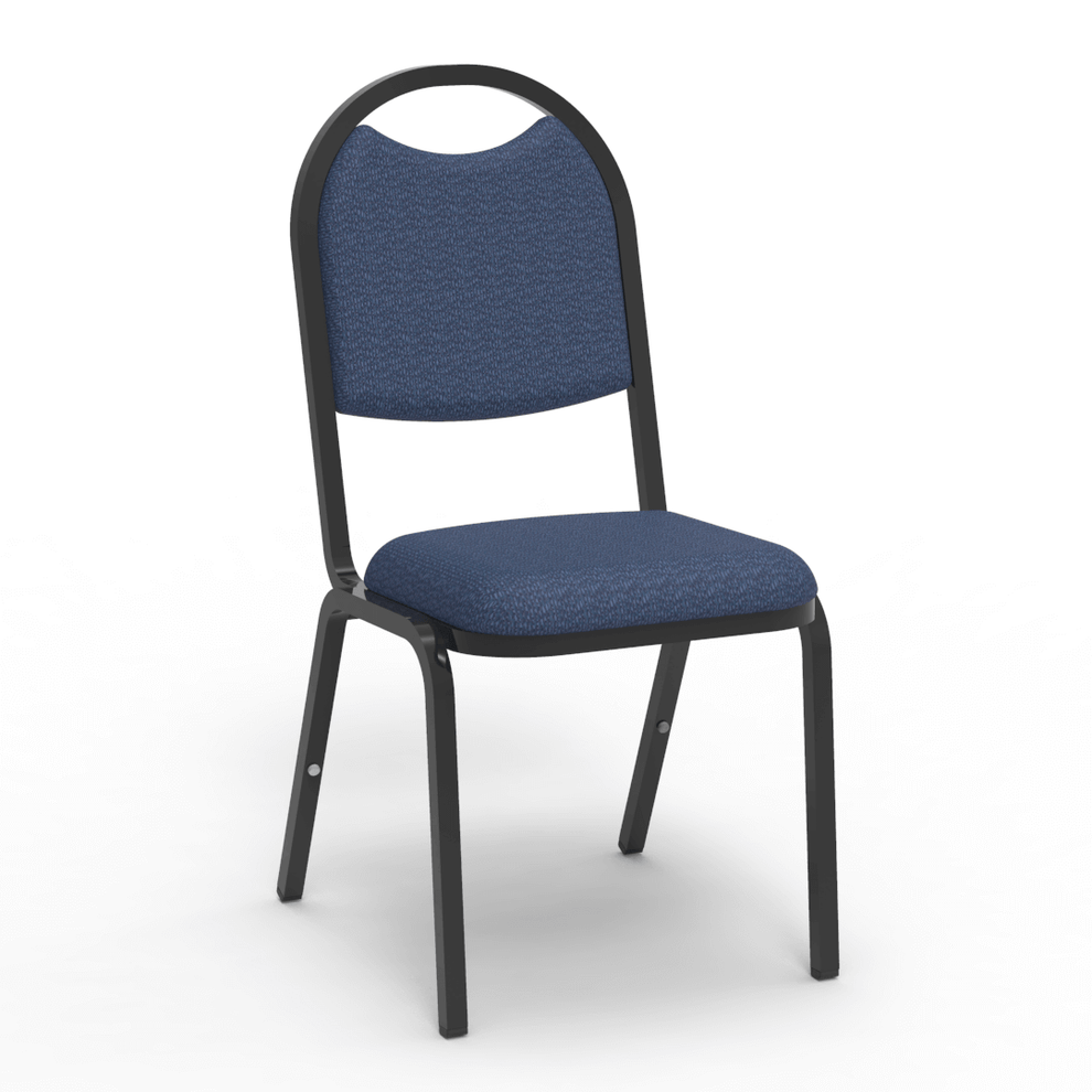 Virco 8917 Padded Stack Chair - Upholstered Fabric, Rounded Back ...