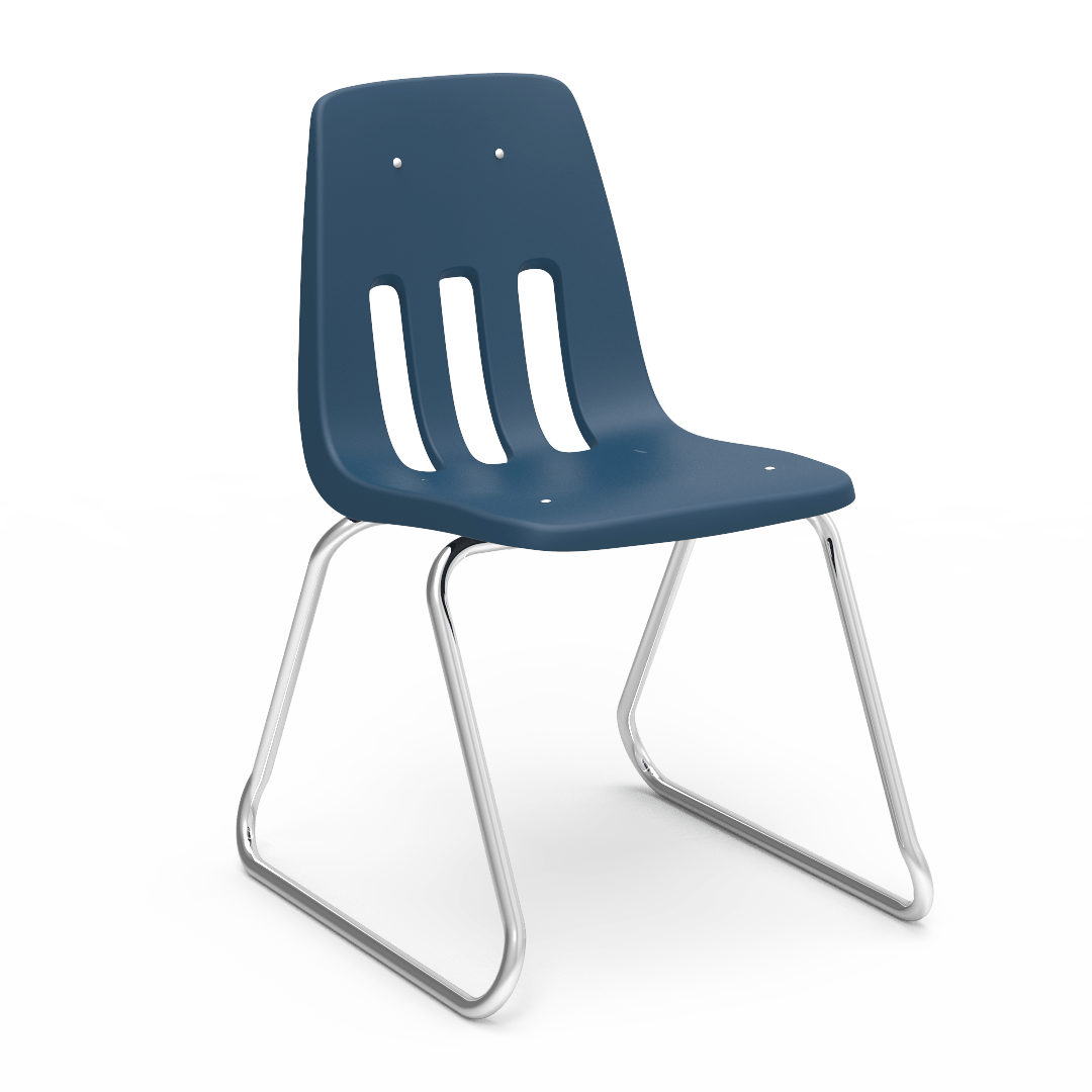Virco 9000 Series Sled-Based Classroom Chair | 18" Seat Height ...
