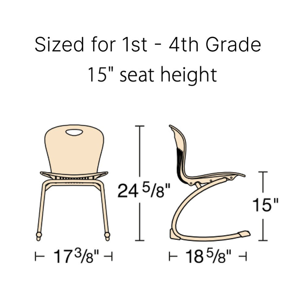 Virco Zuma Rocking Classroom Chair 15" | Student Rocker – SchoolOutlet
