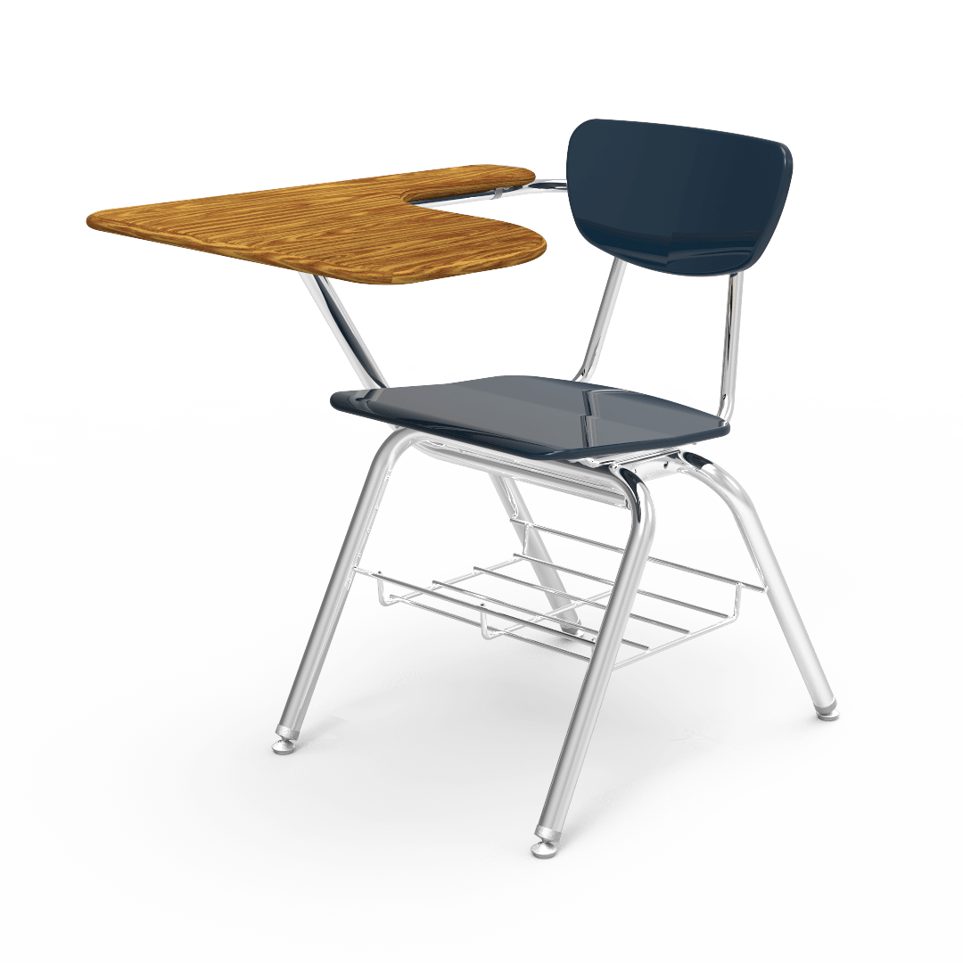 Virco 3700 Student Chair with Desk Attached | Classroom Tablet Arm ...