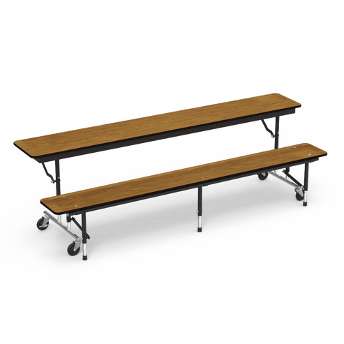 Virco 8' Convertible Bench Table for School Cafeterias | MTC8AEBG ...